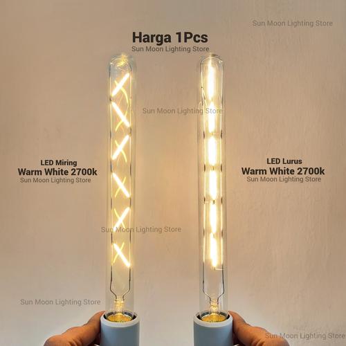 Jual LAMPU FILAMENT EDISON PANJANG PIPA LED T9 160 6WAT 28CM RETRO KAFE ...