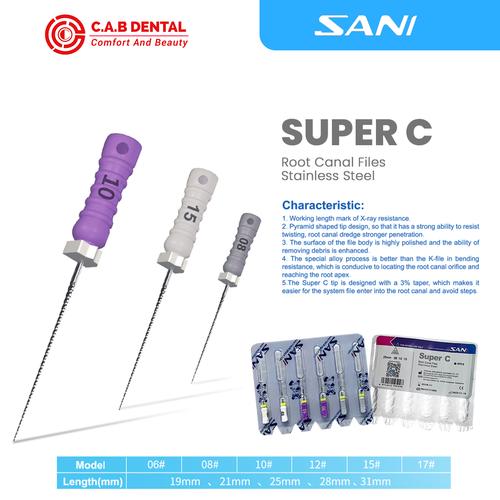 Jual SANI SUPER C FILES / ROTARY ENDO FILES - SUPER C - 21MM - Kab ...