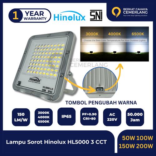 Jual Lampu Sorot Hinolux HL5000 50W 100W 150W 200W 3 Warna Cahaya ...