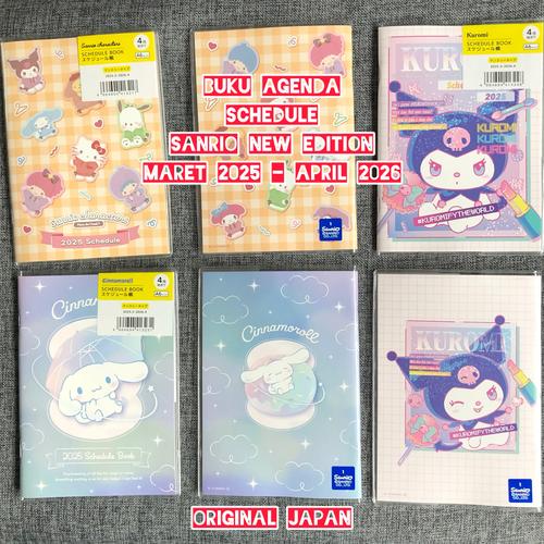 Jual Schedule book buku agenda sanrio characters cinnamoroll kuromi ...