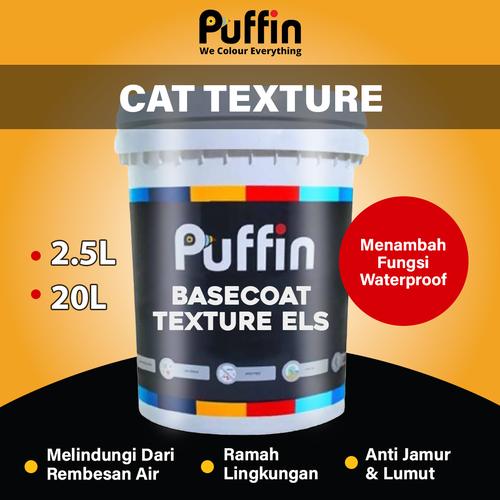 Jual Cat Tembok Basecoat Tekstur Puffin Basecoat Texture ELS - 2,5 L ...