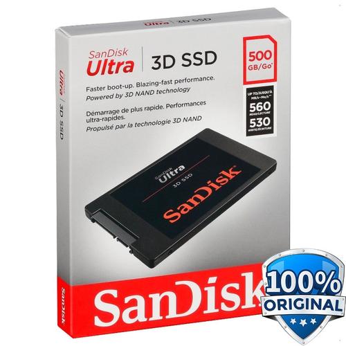 Jual Sandisk SSD Ultra 3D 500GB/1TB Internal 2.5" Sata III PC/ Laptop Notebook Garansi Resmi ...
