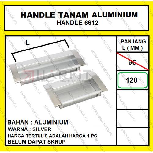 Jual Handel Tanam Laci Lemari Aluminium Silver Handle 6612-128 - Kab ...