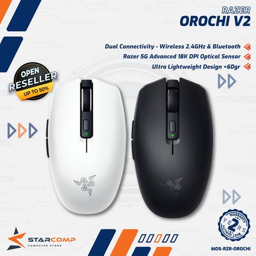 Promo Razer Orochi V2 Mouse Wireless Gaming Ultra-Lightweight - Putih ...