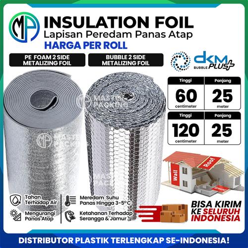 Jual Peredam Panas Atap Rumah / Bubble Foam Foil 120cm x 25meter dan ...