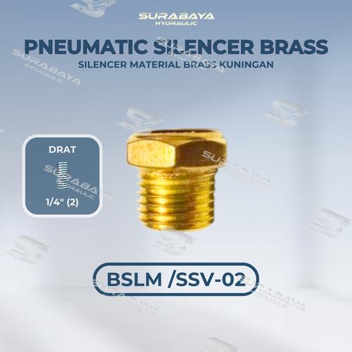 Jual Pneumatic Silencer Brass BSLM / SSV - 02 (1/4") - Kota Surabaya ...