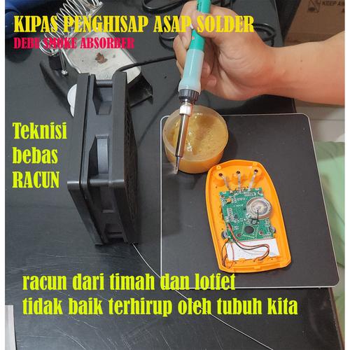 Jual KIPAS PENGHISAP ASAP SOLDER 12cm DEBU SMOKE ABSORBER EXHAUSE ...