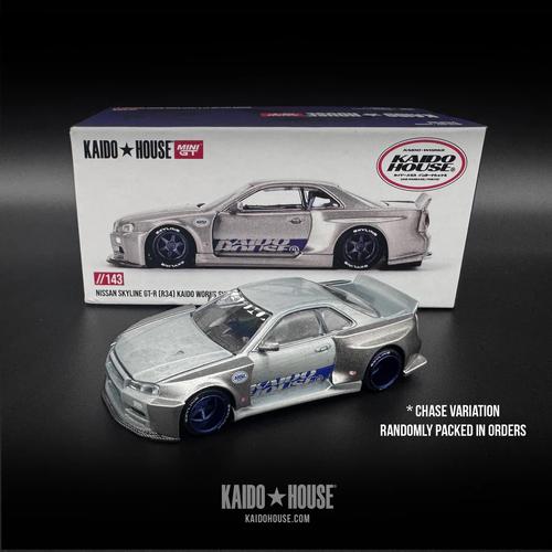 Jual Mini GT x Kaido House CHASE KHMG143 Nissan Skyline R34 Silver ...