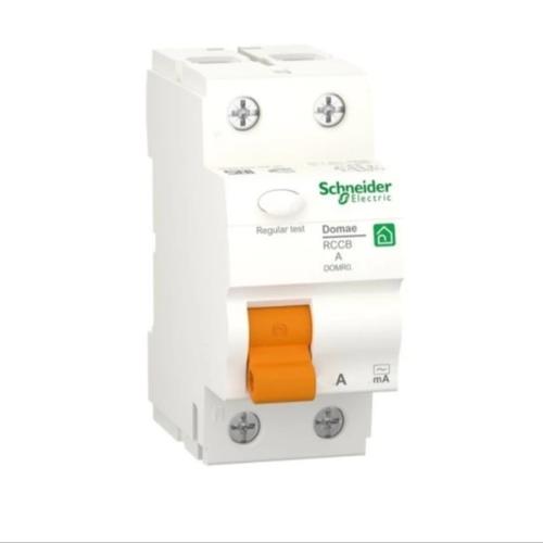 Jual NEW RCCB ELCB SCHNEIDER DOMAE 2P 40A 30MA / 300MA AC 6KA DOMR01240 ...