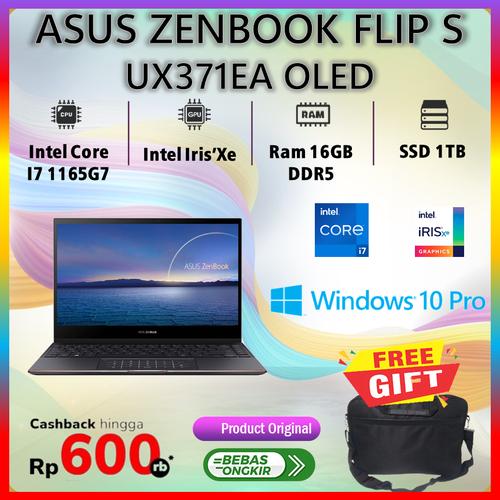 Jual ASUS ZENBOOK FLIP S UX371EA OLED 4K UHD TOUCH I7 1165G7 16GB 1TB ...