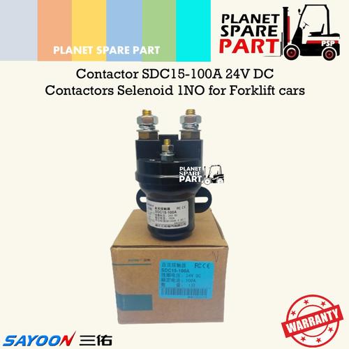 Jual Contactor SDC15-100A 24V DC Contactors Selenoid 1NO for Forklift ...