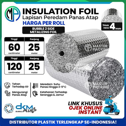 Jual Bubble Insulation Alumunium Foil Roll 60cm x 25m / Peredam Panas ...