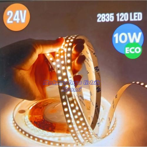 Jual Led Strip 10 meter 2835 24V 120 Mata Rapat Lampu Pita Interior 12w ...