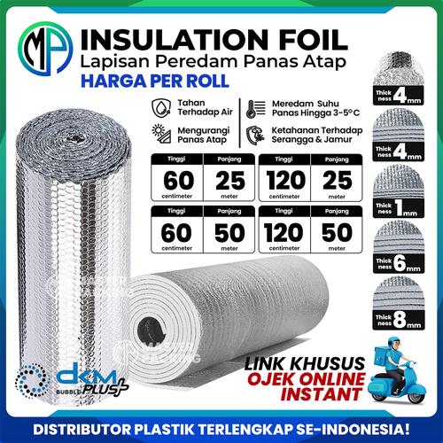 Jual Peredam Panas Atap 60cm x 25m - 2 Sisi Tebal 4mm / Insulation ...
