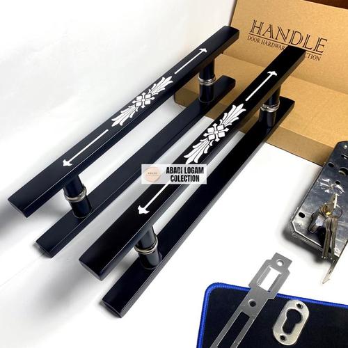 Jual paket handle pintu rumah kaki tembus set kunci panjang 45cm 60cm ...