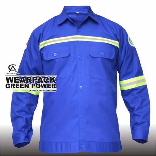 Jual BAJU KEMEJA WEARPACK SAFETY GREEN POWER LENGAN PANJANG / KEMEJA ...