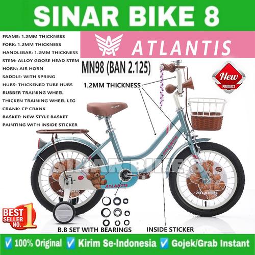 Jual Sepeda Anak Perempuan Mini ATLANTIS MN 98 Ukuran 12 16 18 Inch ...
