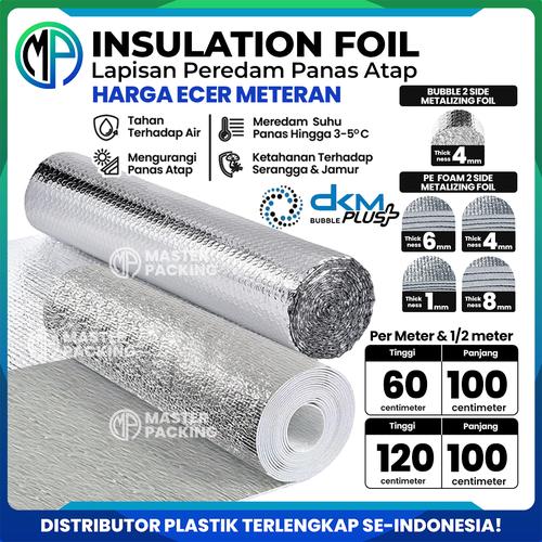 Jual Bubble Insulation Foil Meteran Lembaran / Lapisan Peredam Panas ...
