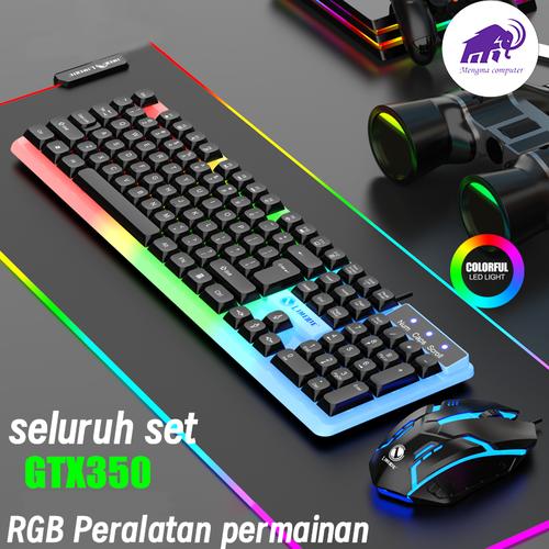 Promo Kombo Keyboard Mouse Gaming MENGMA dengan Lampu RGB untuk PC ...