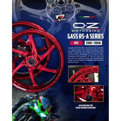 Jual VELG OZ GASS RS-A KAWASAKI NINJA ZX6R ZX636 - GOLD - Kota ...