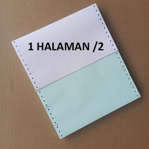 Jual 10 lembar 1pack kertas continous NCR rangkap 4 carbonize 4ply ...