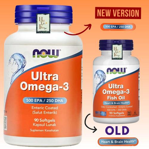 Jual Now Ultra Omega -3 500 EPA / 250 DHA Cardiovascular Support 90 Softgel - Kota Tangerang ...