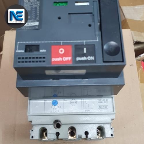 Jual Mccb Merlin Gerin NS100N NS100 N 3P 100A Komplit Motorized Uvr Aux ...