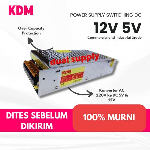 Promo Power supply dual output 12V 5V Power Supply Adaptor Switching ...