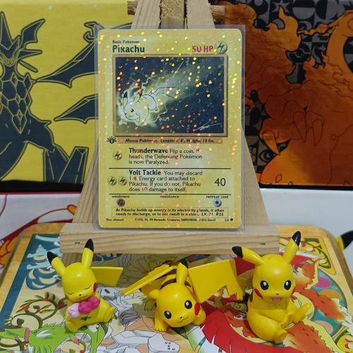 Jual Kartu Pikachu 1st Edition Custom Holo / Pokemon Vintage Card ...