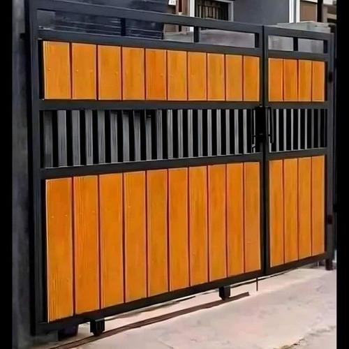 Jual Custom Pintu Pagar besi kayu - Gerbang Besi Kayu - Kab. Bogor ...