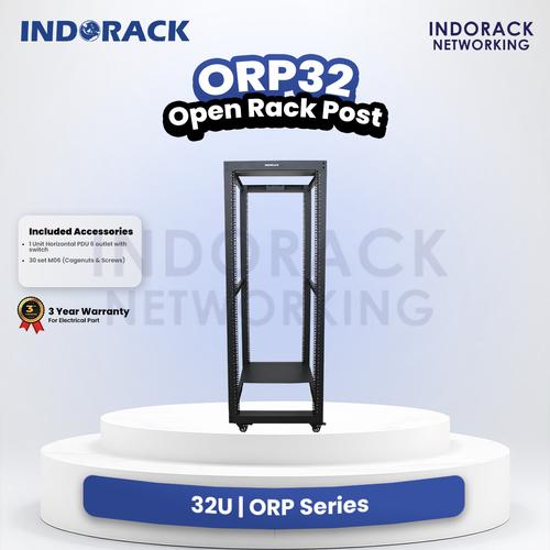 Jual Indorack Open Rack Post 32U Rak 19" Adjustable Depth 600 - 900mm ...