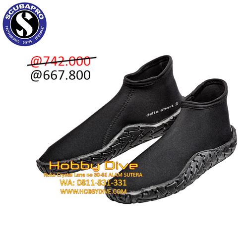 Jual Scubapro Booties Delta 3mm Short - Diving Snorkeling - 3XS(34-35 ...