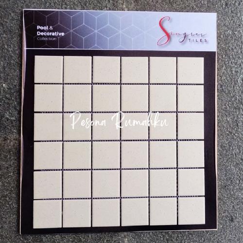 Jual Mosaic Singres Type Grain Ivory Square - Mosaic Mozaik Keramik ...