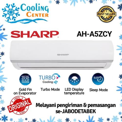 Promo AC SHARP 1/2 pk AH - A 5 ZCY TURBO Harga Unit Only - Jakarta Timur - COOLING CENTER ...
