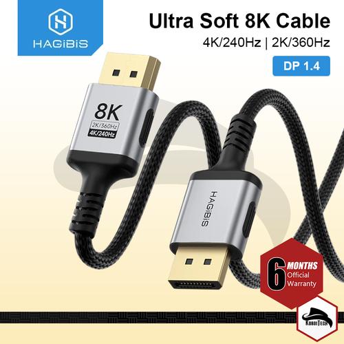 Jual HAGIBIS KABEL PC MONITOR GAMING LAPTOP DISPLAYPORT DP 1.4 TO ...