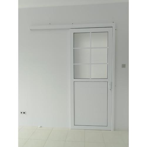 Jual Pintu Sliding Panel+ Kaca 1 Daun Rel Gantung Dekkson + Dekorasi uk ...
