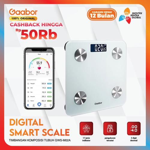 Promo Gaabor Smart Digital Fat Scale Layar LED GWS-M02A - Timbangan ...