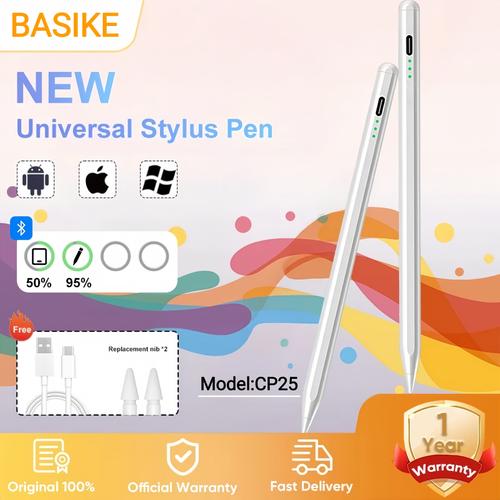 Promo BASIKE Stylus Pen for iPad 2018 - 2024 Pad Pro Air Mini Tablet ...
