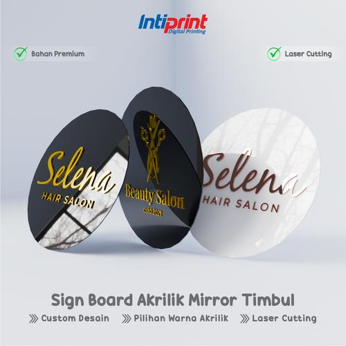 Jual Akrilik Merk Usaha I Sign Mirror Acrylic Huruf Timbul I Sign Board ...