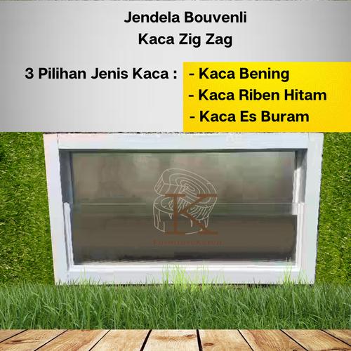 Jual Jendela Bovenli Kaca Zig Zag 80 x 40 / Jendela Boven Bouven ...