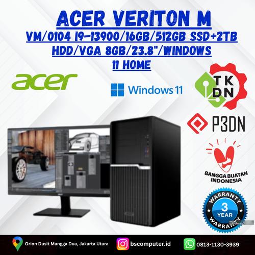 Jual ACER PC VERITON M/0104 (I9-13900/16G DDR5/512GB SSD +2Tb HDD/VGA ...