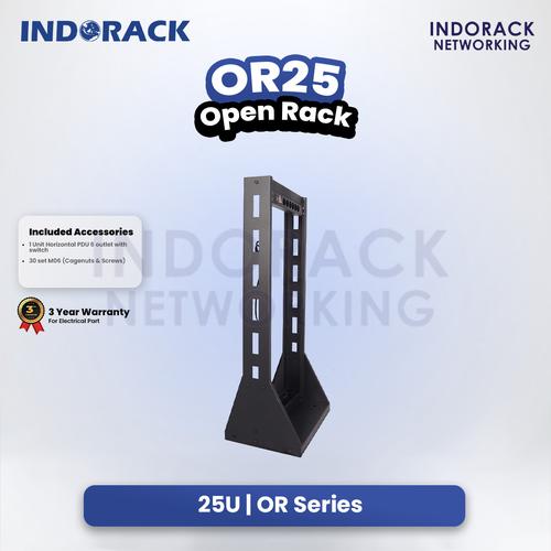 Jual Indorack Open Rack 25U Rack Server 19" OR25 Rak Server 19inch ...