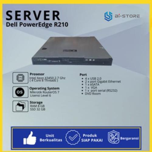 Jual Server Mikrotik Dell PowerEdge R210 4 Core 8 Thread ROS 7 License Level 6 - Kota Bekasi ...