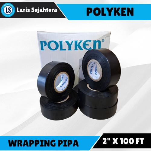 Jual Wrapping pipa polyken 2 inch x 100 feet hitam - PEMBUNGKUS PIPA ...