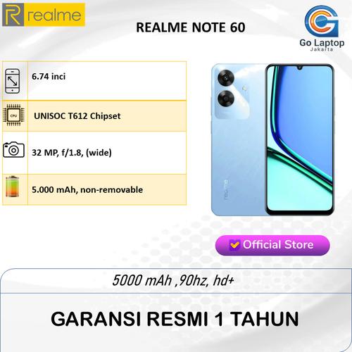 Promo REALME NOTE 60 Ram 4GB 64GB | 6GB 128GB GARANSI RESMI Cicil 0% 3x ...
