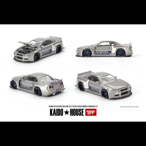 Jual Mini GT Kaido KHMG143 NISSAN SKYLINE GT-R R34 KAIDO WORKS SHINJUKU ...