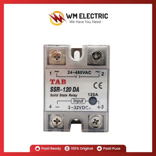 Promo Solid State Relay 1 Phase TAB DC AC dari 10 Ampere Hingga 120 Ampere - SSR1-40DA - Kab ...