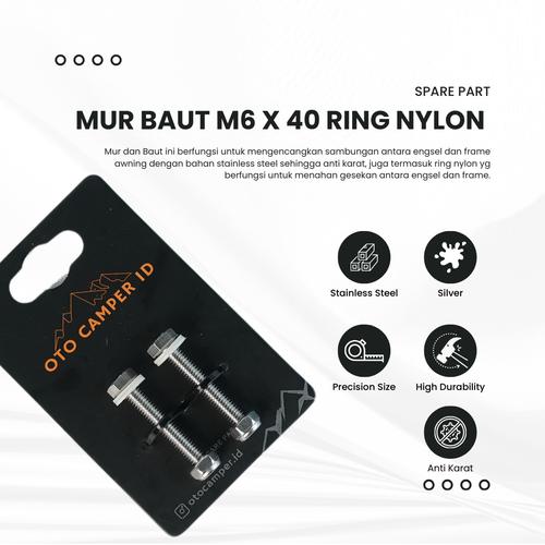 Jual Mur Baut Ring Nylon Engsel Side Awning Mobil OTO CAMPER ID ...