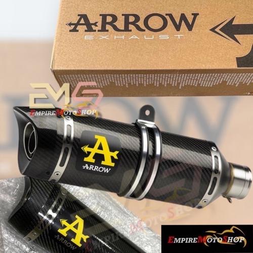 Jual Knalpot Arrow Thunder Series Silencer Only Carbon Titanium Black ...