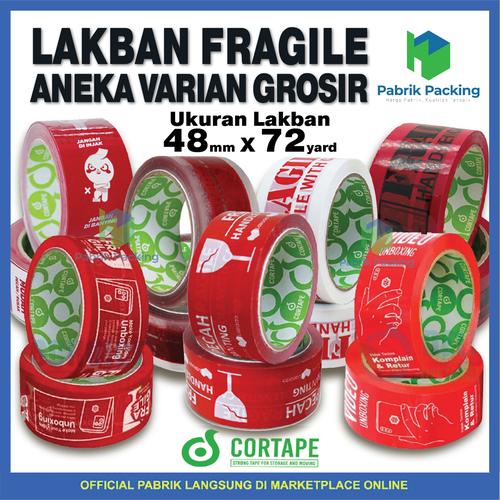 Jual Tape Fragille | Lakban Unboxing Cortape 72 yard Termurah Bisa ...